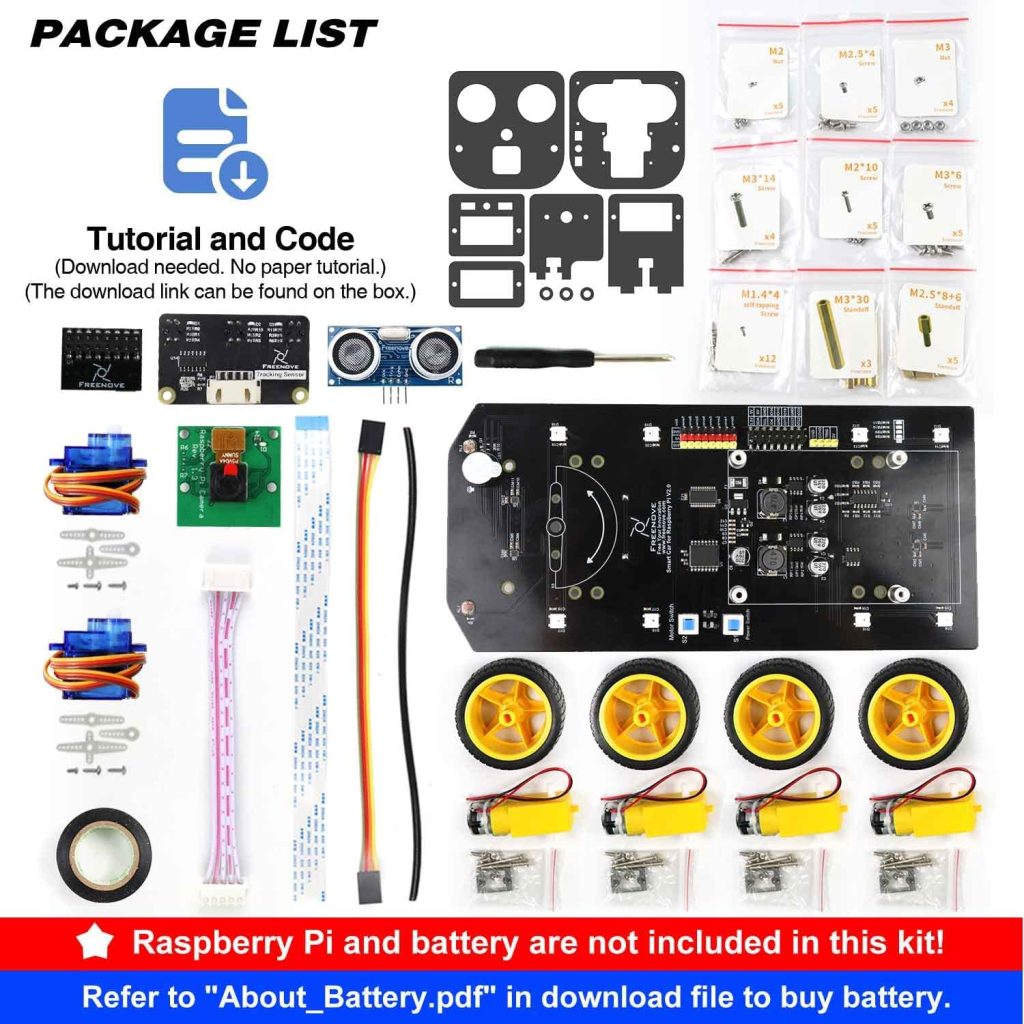 Freenove 4WD Smart Car Kit for Raspberry Pi - Ivyliam Gadgets Ltd