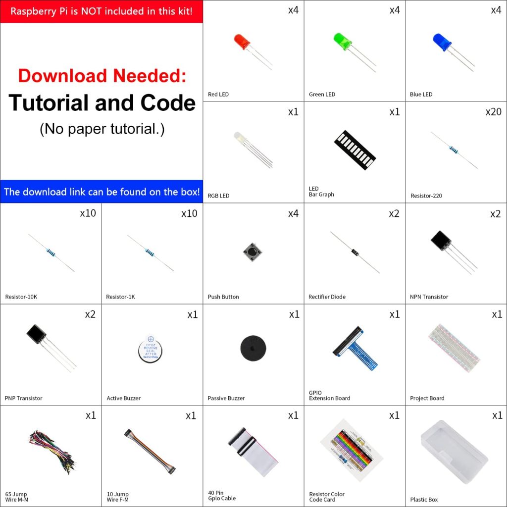 Freenove Basic Starter Kit for Raspberry Pi - Ivyliam Gadgets Ltd